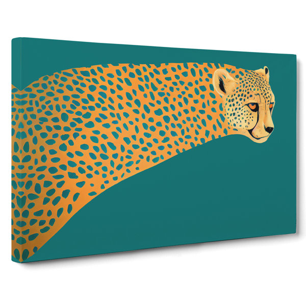 World Menagerie Cheetah Abstract - Wrapped Canvas Print | Wayfair.co.uk