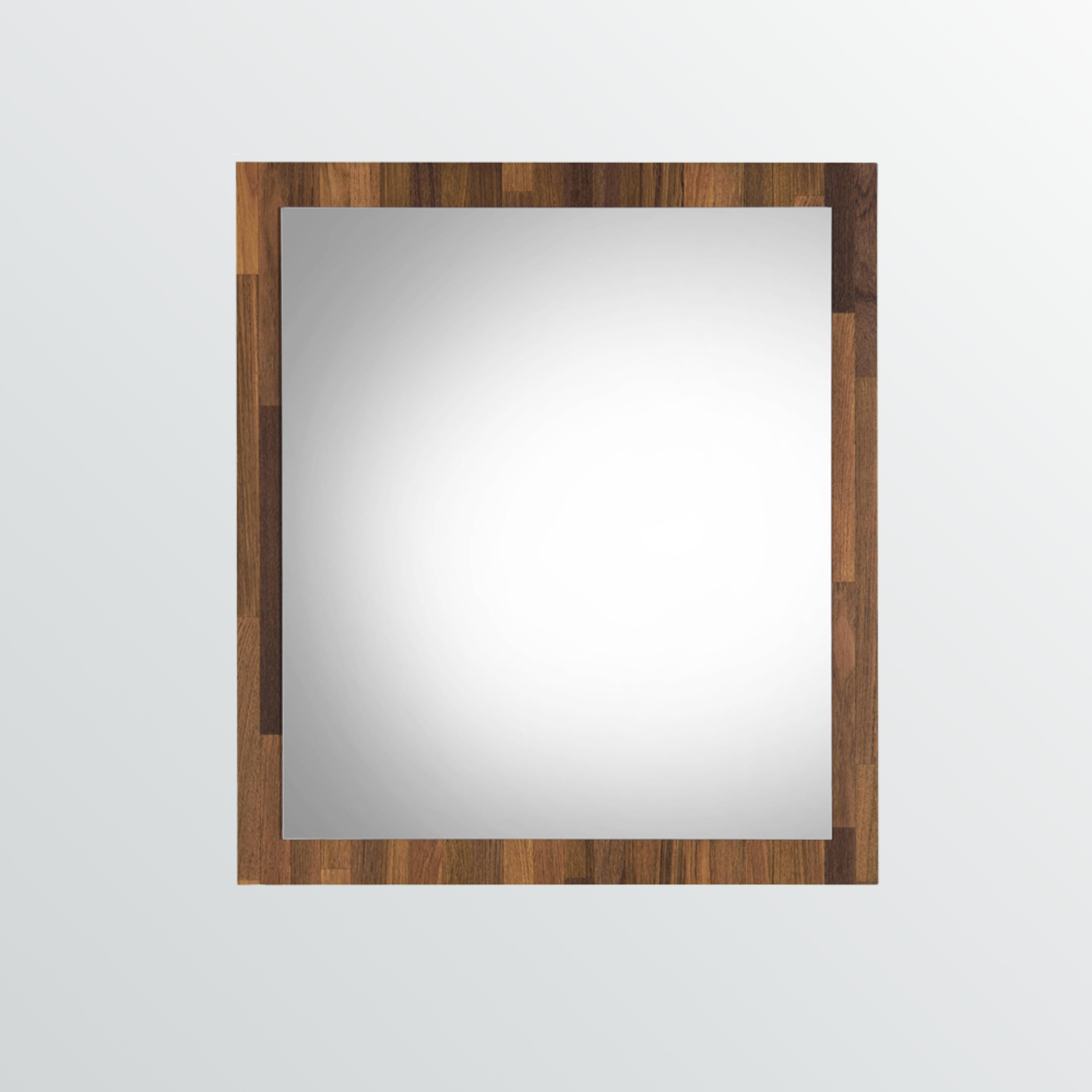 Millwood Pines Eclipse Mirror With Walnut Finish | Wayfair