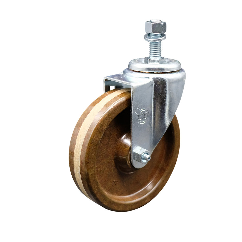 Service Caster Wheel Swivel 5/8 Inch Threaded Stem Caster Set Service ...
