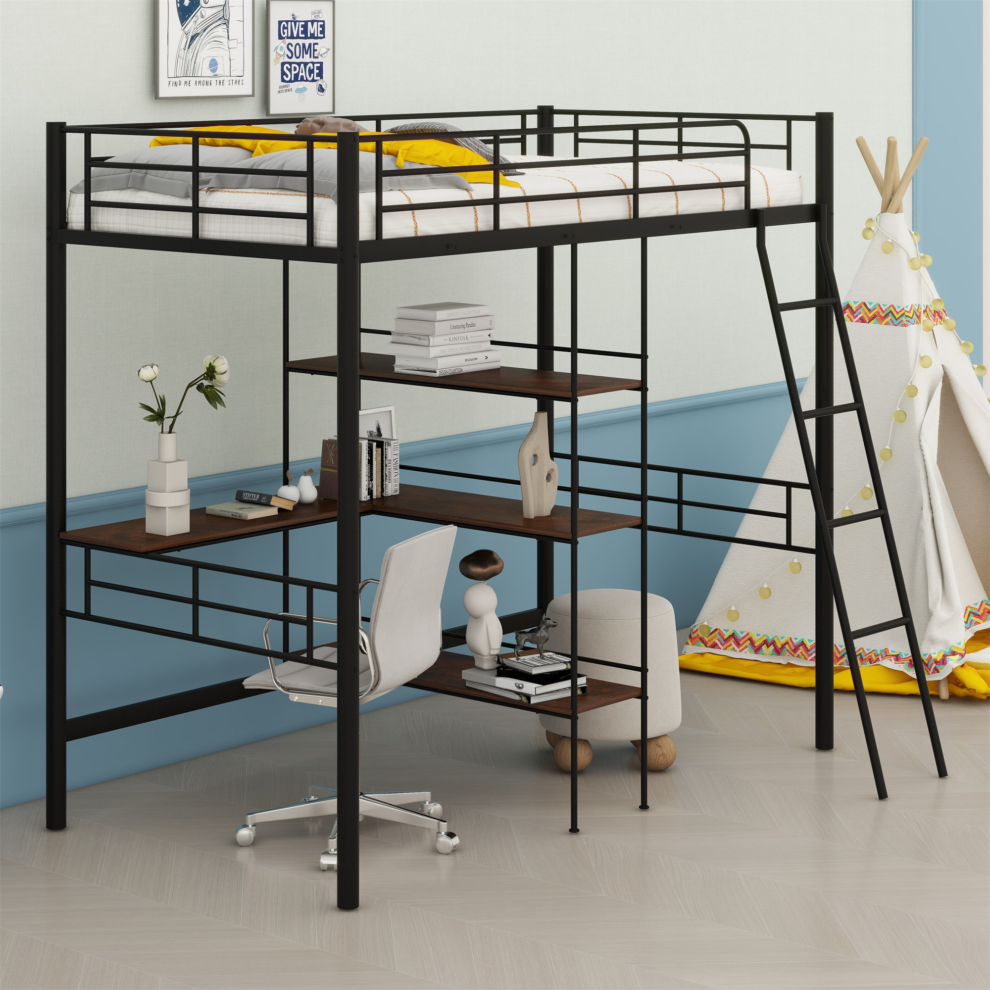Isabelle & Max™ Aneila Kids Twin Loft Bed - Wayfair Canada