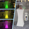 Wrought Studio™ Led Light Up Bar Table, 16 Rgb Colors Changing Light ...