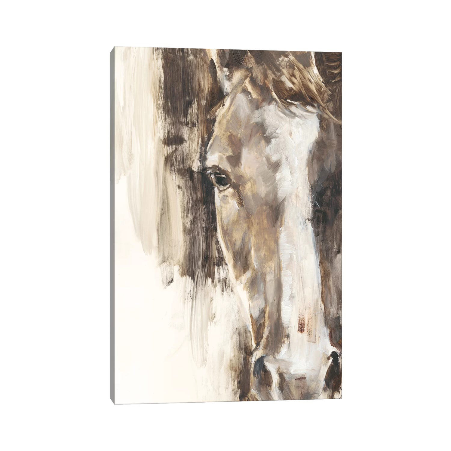 Brambly Cottage Cropped Equine Study I by Ethan Harper - Wrapped Canvas ...