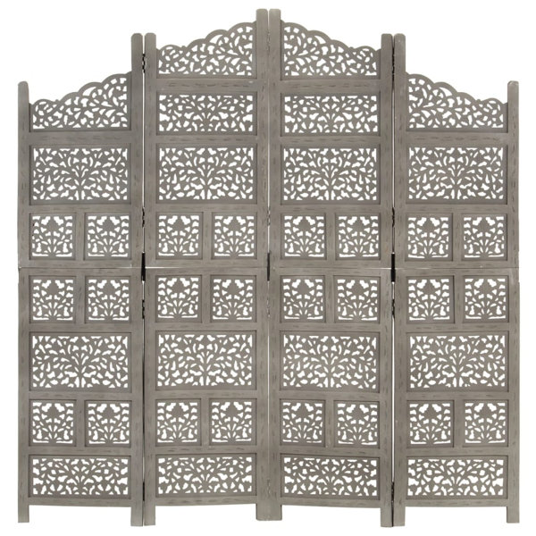 Astoria Grand Lynde 160cm W x 165cm H 4 - Panel Folding Room Divider ...