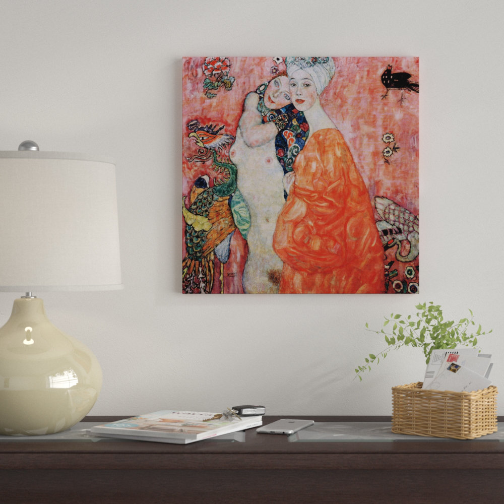 Vault W Artwork 'The Friends (Die Freundinnen) 1916' By Gustav Klimt ...