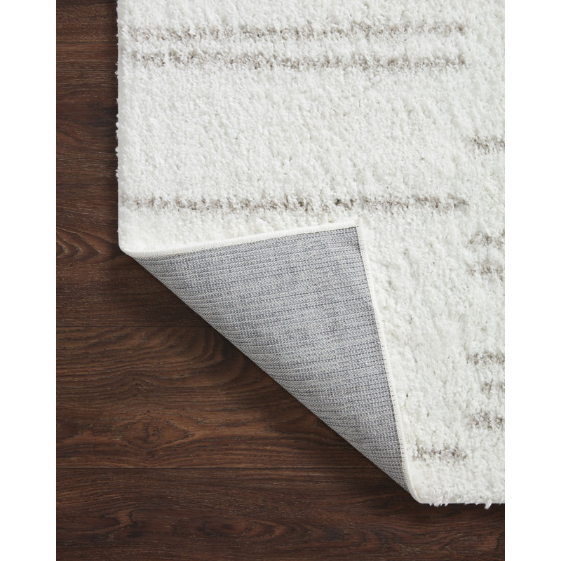 Wade Logan® Akerah Abstract White/Gray Area Rug & Reviews | Wayfair