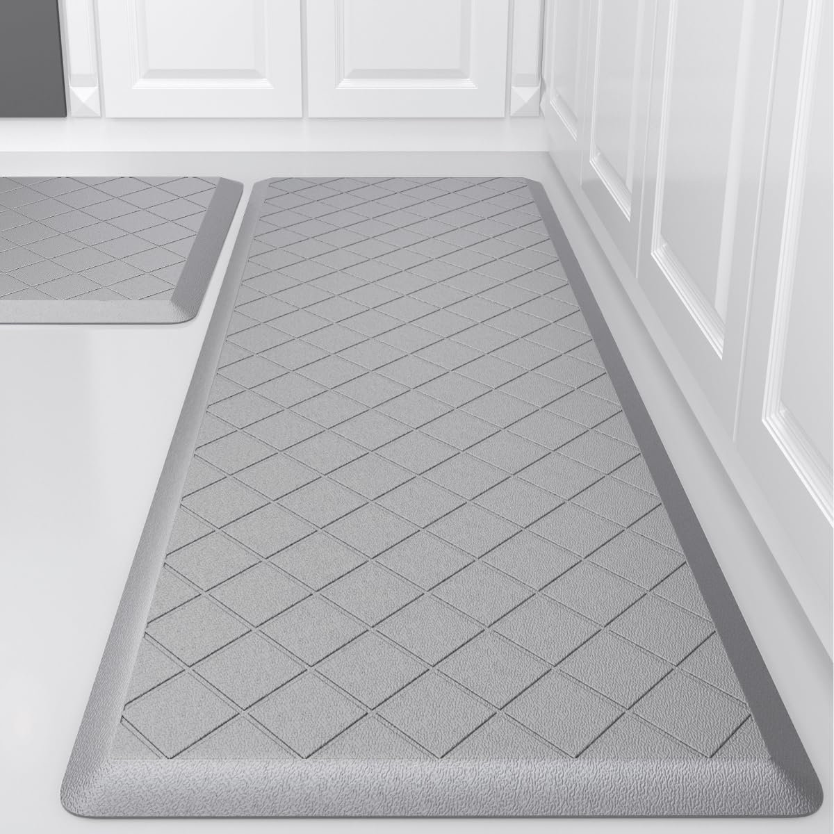 Latitude Run® 2 PCS Anti Fatigue Kitchen Rugs, Heavy Duty Non-Skid ...