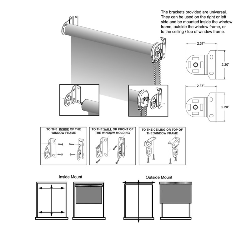 Symple Stuff Room Darkening Roller Shade | Wayfair