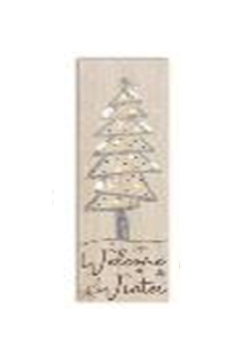 Northlight Seasonal 15.75" Welcome Winter Wooden Tree Christmas Wall ...