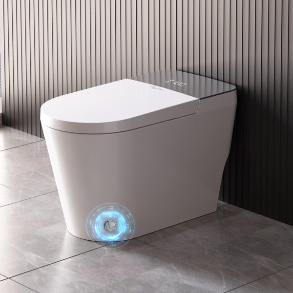 Wayfair Smart Toilet with Tank Built in, Auto Open/Close Lid, Heated ...