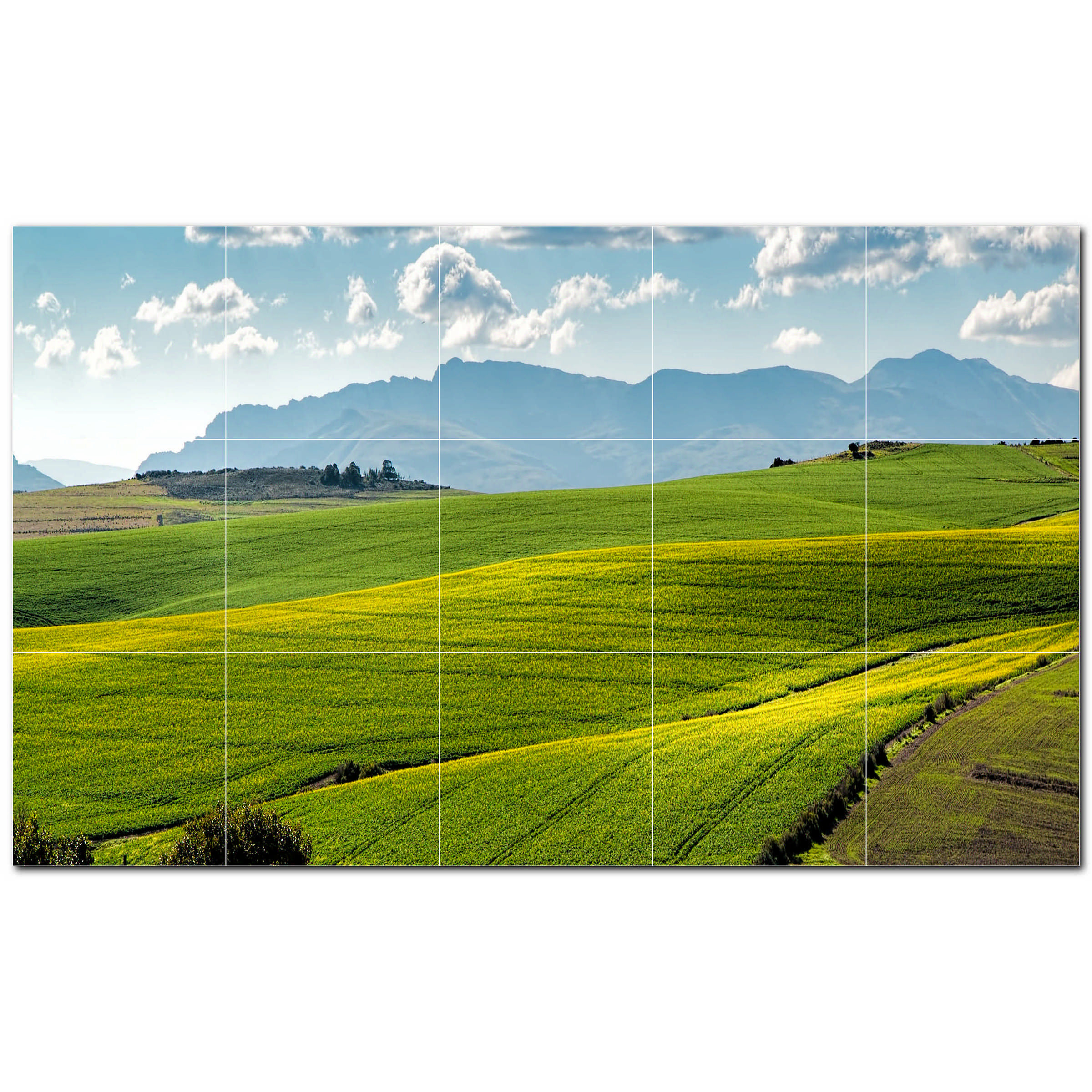 Picture-Tiles.com 30" x 18" Ceramic Farm Photo Decorative Mural Tile ...
