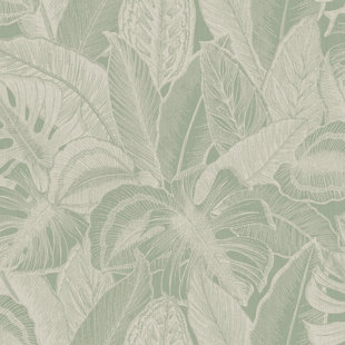 Floral & Botanical Green Wallpaper You'll Love | Wayfair.co.uk