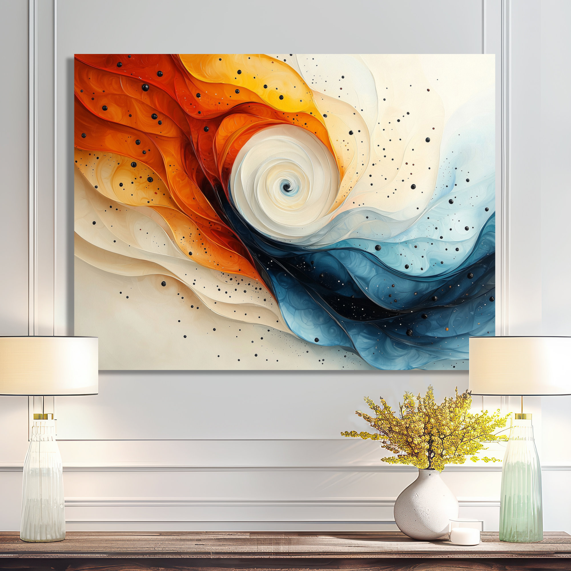 Ivy Bronx Maziarz Silent Burst Spiral Of Ink III - Abstract Spirals ...