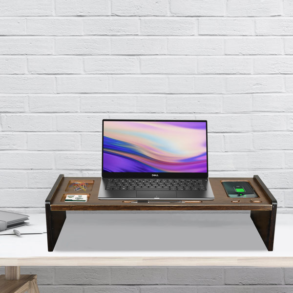 Latitude Run® Angalena Adjustable Height Monitor Stand | Wayfair