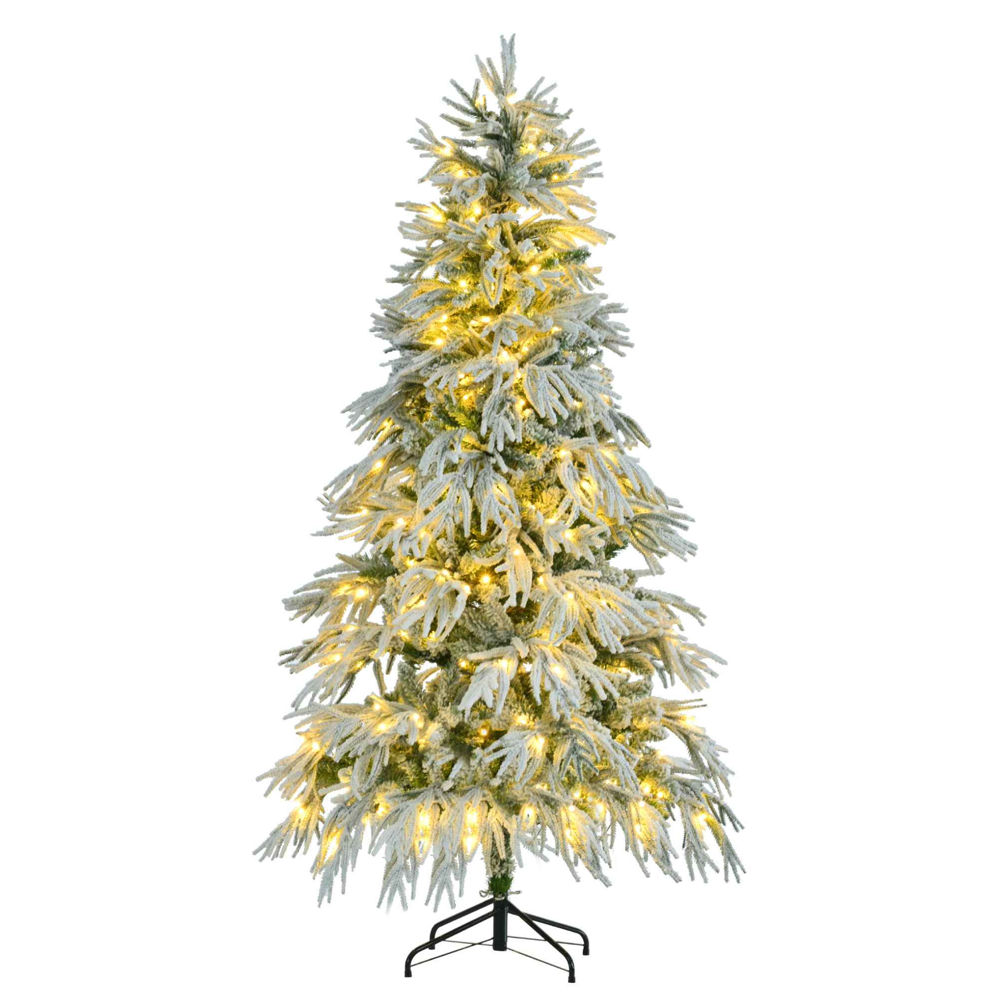 The Holiday Aisle® Artificial Hinged 6-Inch Christmas Tree with LED ...