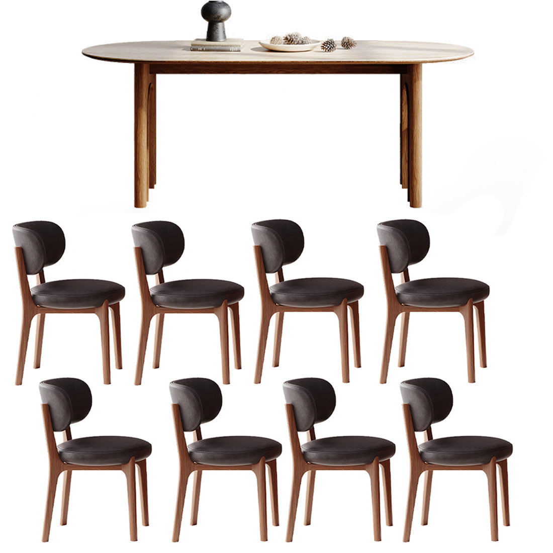 Sleek Surface Designs French vintage rock plate dining table sets ...
