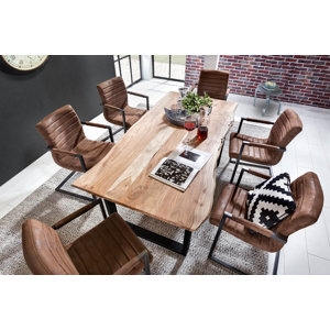East Urban Home Acacia Dining Table & Reviews | Wayfair