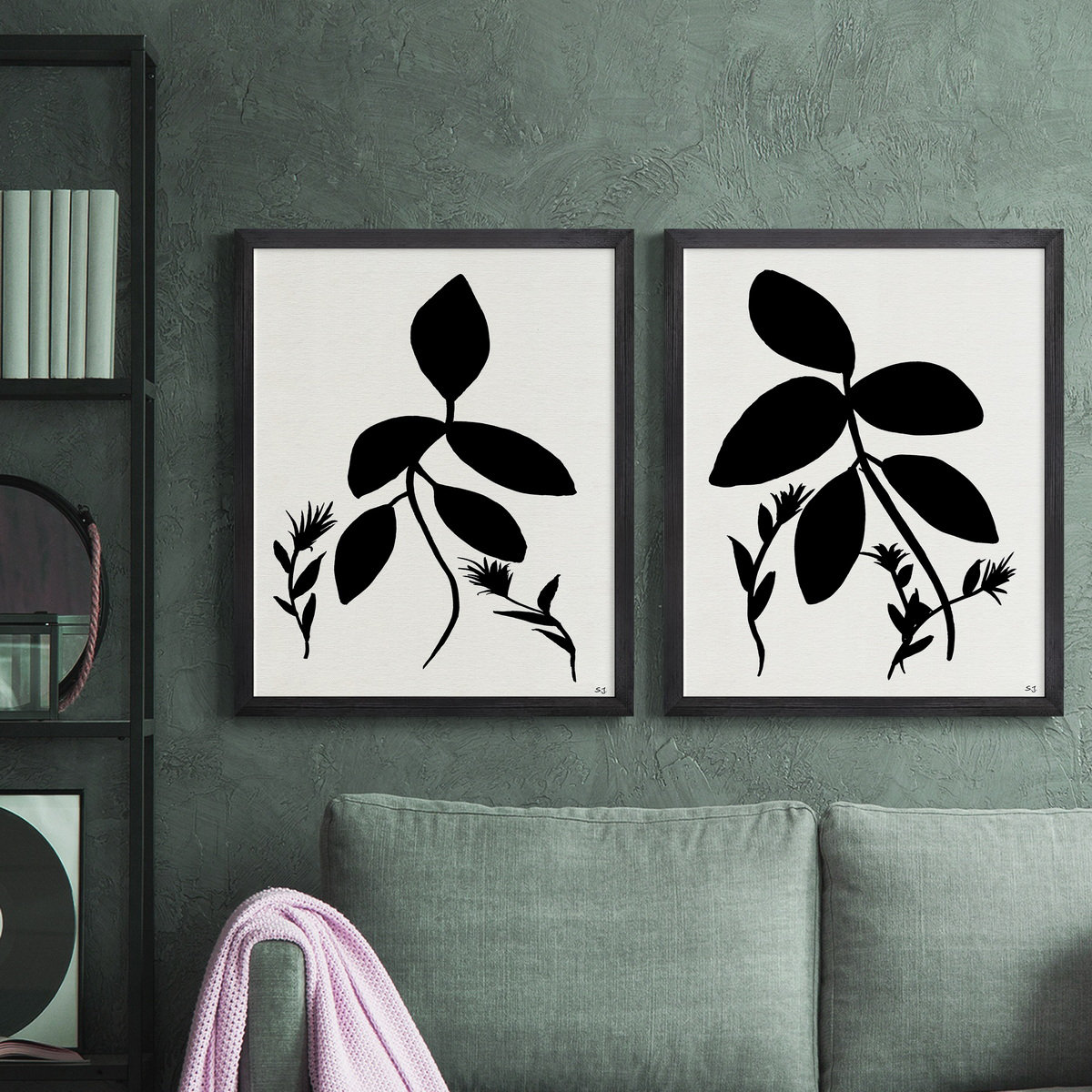 Red Barrel Studio Silhouette Garden I- Premium Framed Canvas - Ready To ...