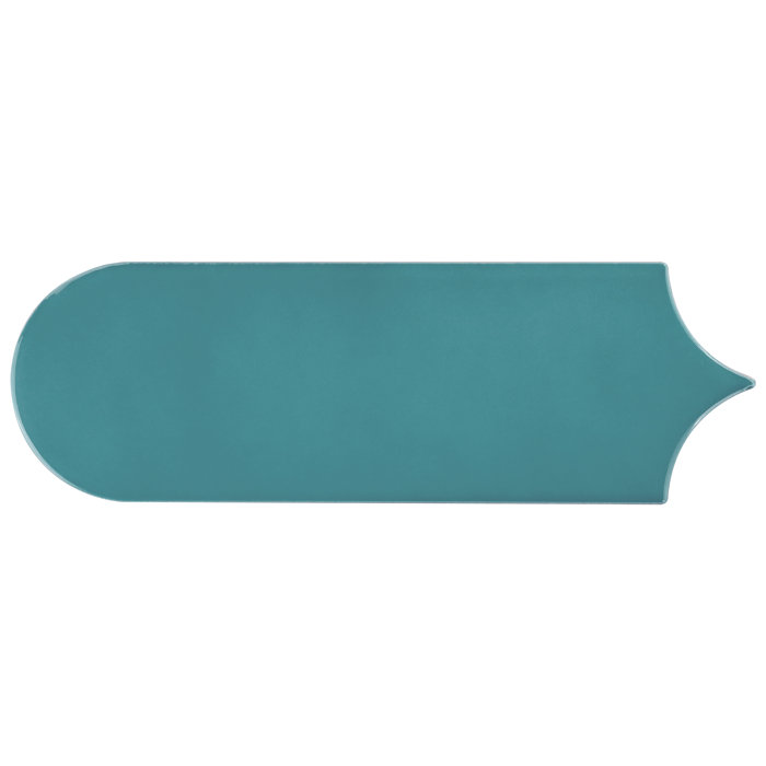 Airy 2.83 in. x 7.67 in. Polished Ceramic Fishscale Wall Tile (5.15 Sq ...