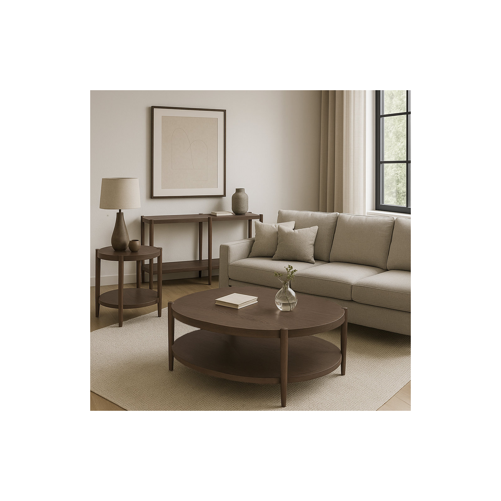 Joss & Main Reece 48" Round Coffee Table | Joss & Main
