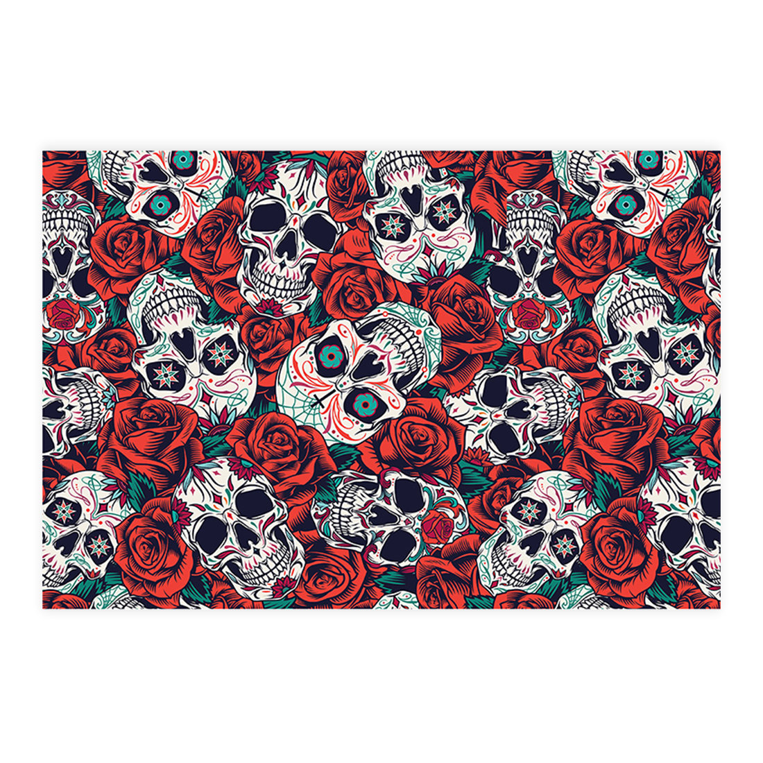 The Holiday Aisle® Halloween Placemats, Dia De Los Muertos Disposable ...