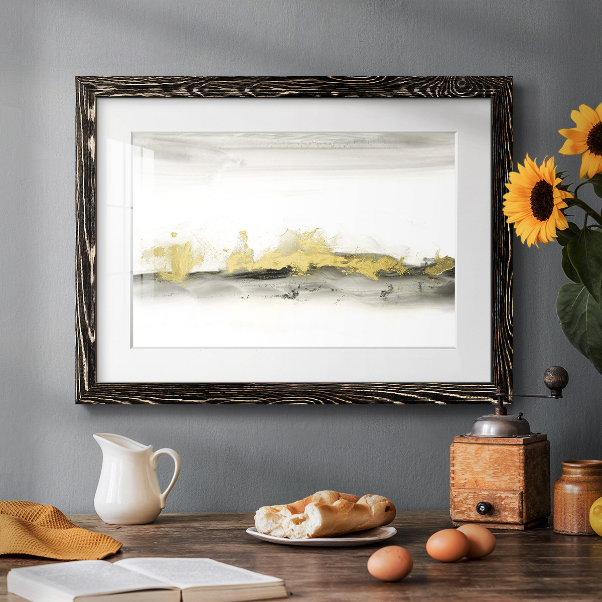 Ivy Bronx Gold On The Horizon I Framed On Paper Print | Wayfair