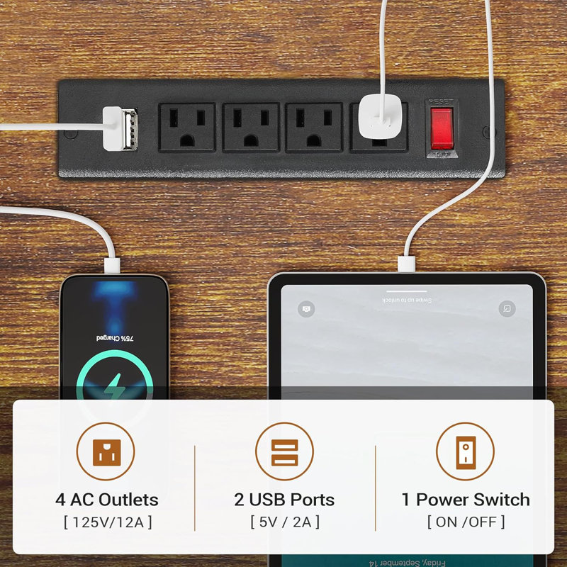 17 Stories Alnair 64.5'' W U-Shaped Computer Desk & Reviews | Wayfair