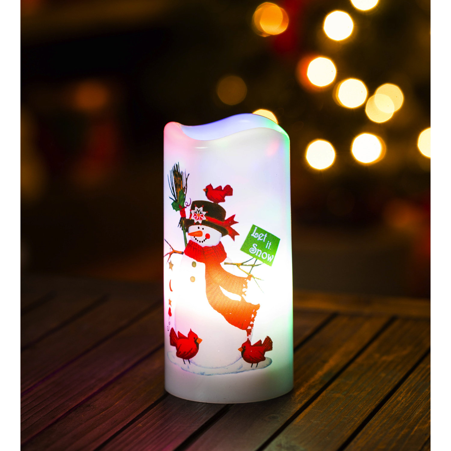Evergreen Enterprises, Inc Snowman Pillar Table Décor | Wayfair