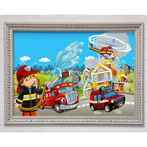 Bright Star Fireman Rescue - Single Picture Frame Art Prints | Wayfair ...
