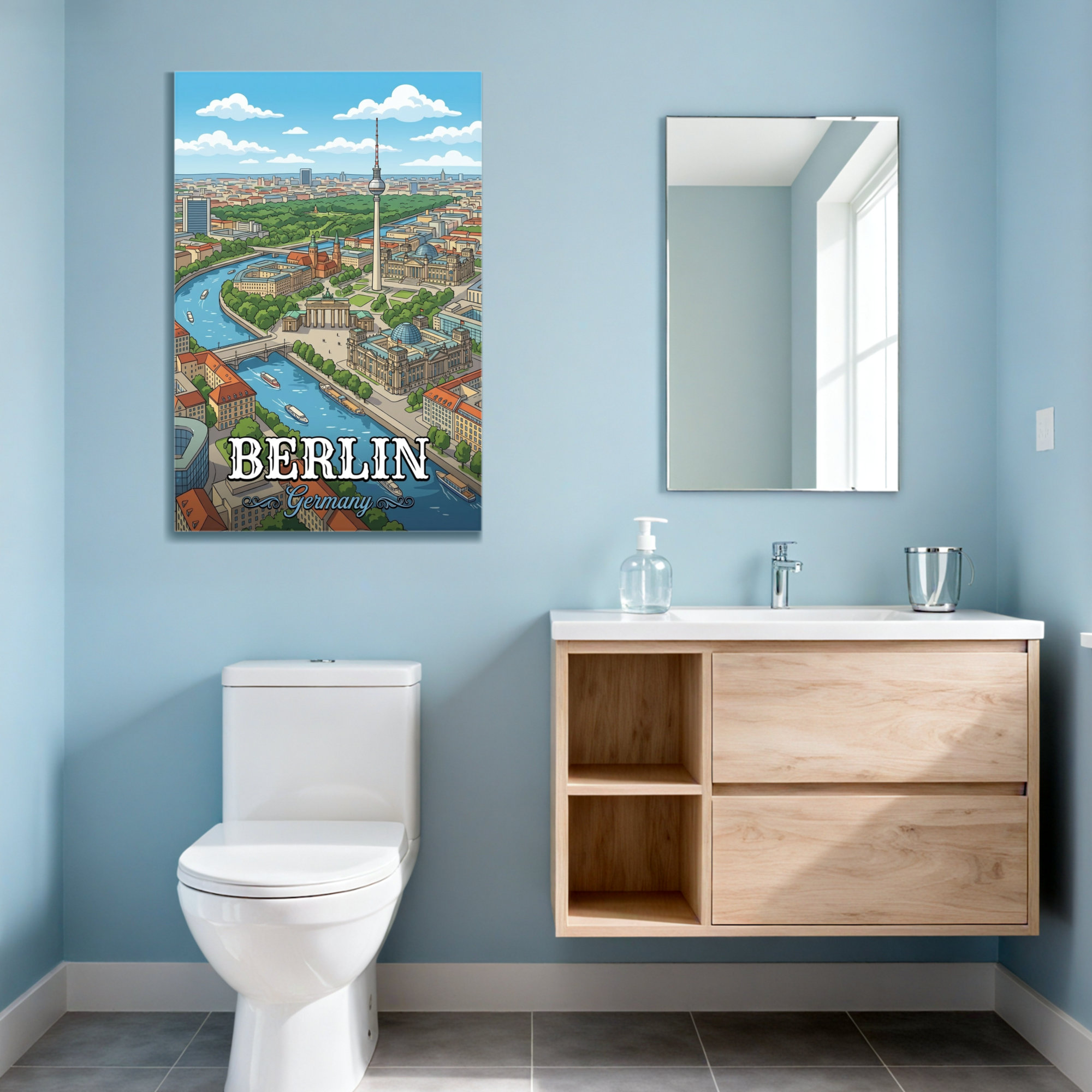 Red Barrel Studio® Scenic & Cityscapes Berlin Cityscape With River And ...