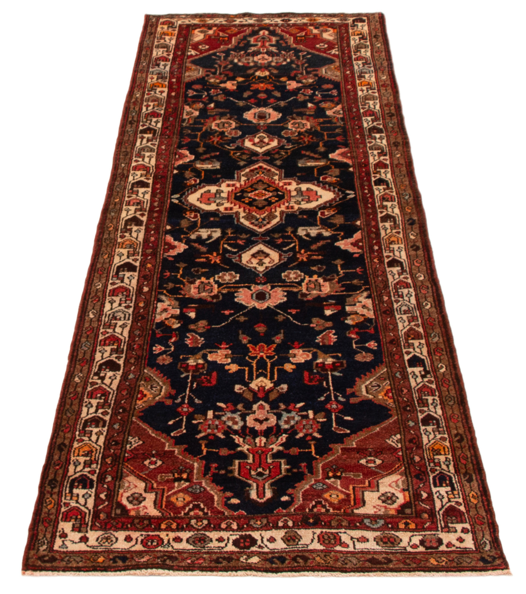 Bloomsbury Market One-of-a-kind Andelz Navy Wool Rug 3'1" x 9'4" | Wayfair