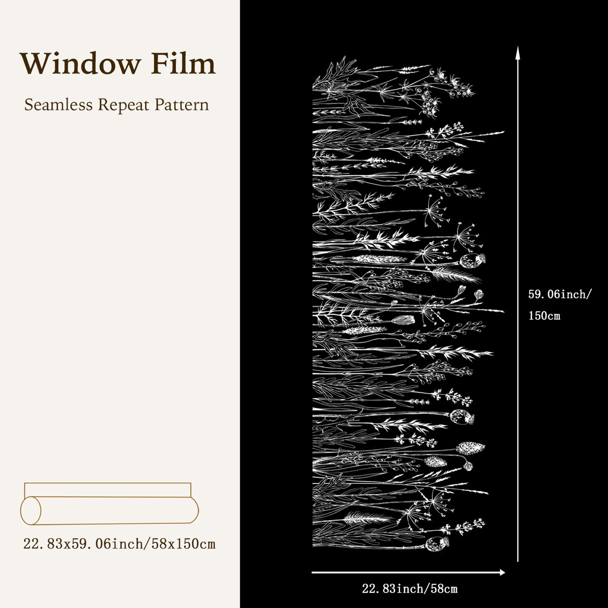 Winston Porter Pure White Grassland Window Decal | Wayfair