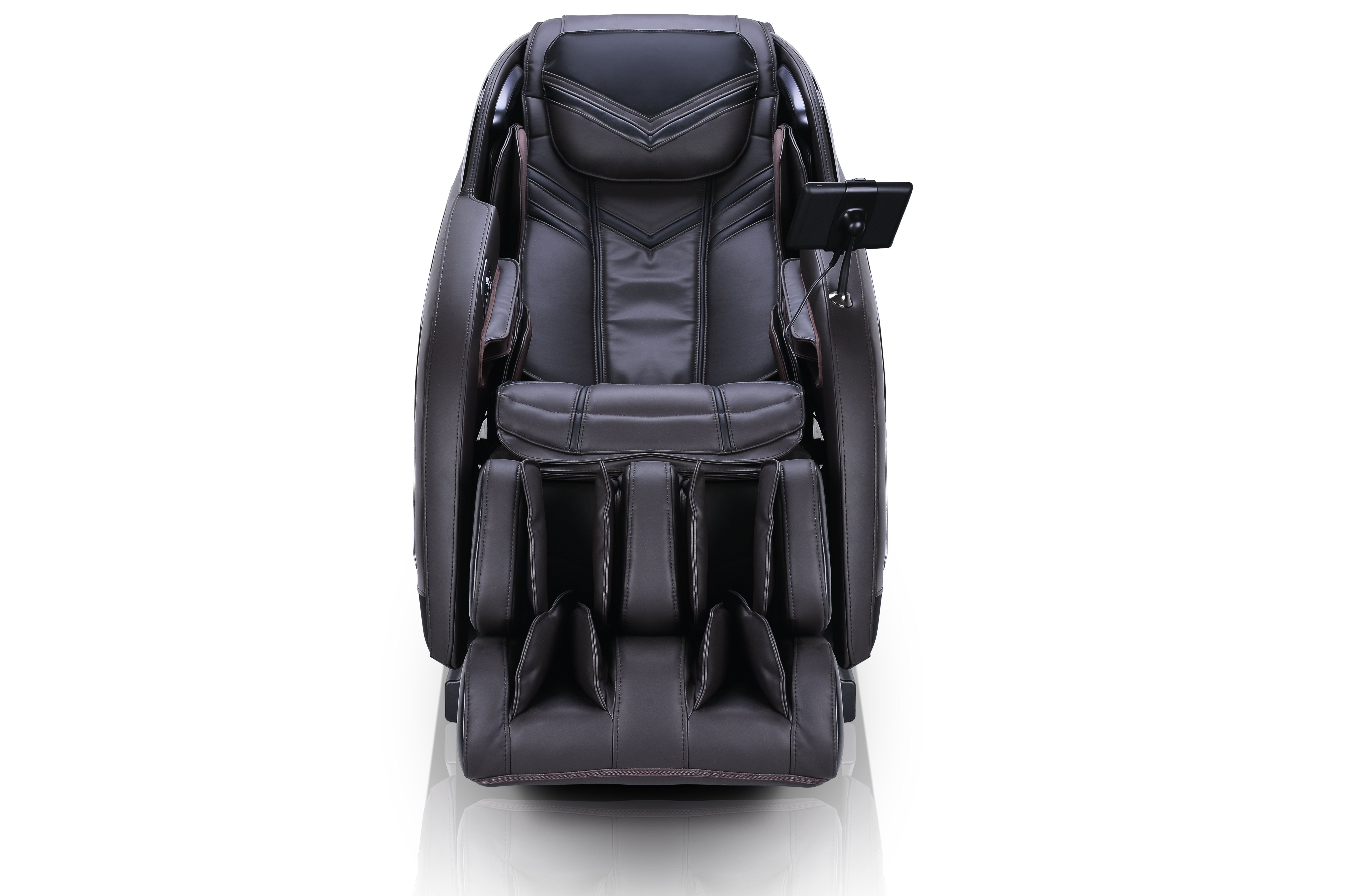 Brookstone Faux Leather Power Reclining Heated Massage Chair | Wayfair