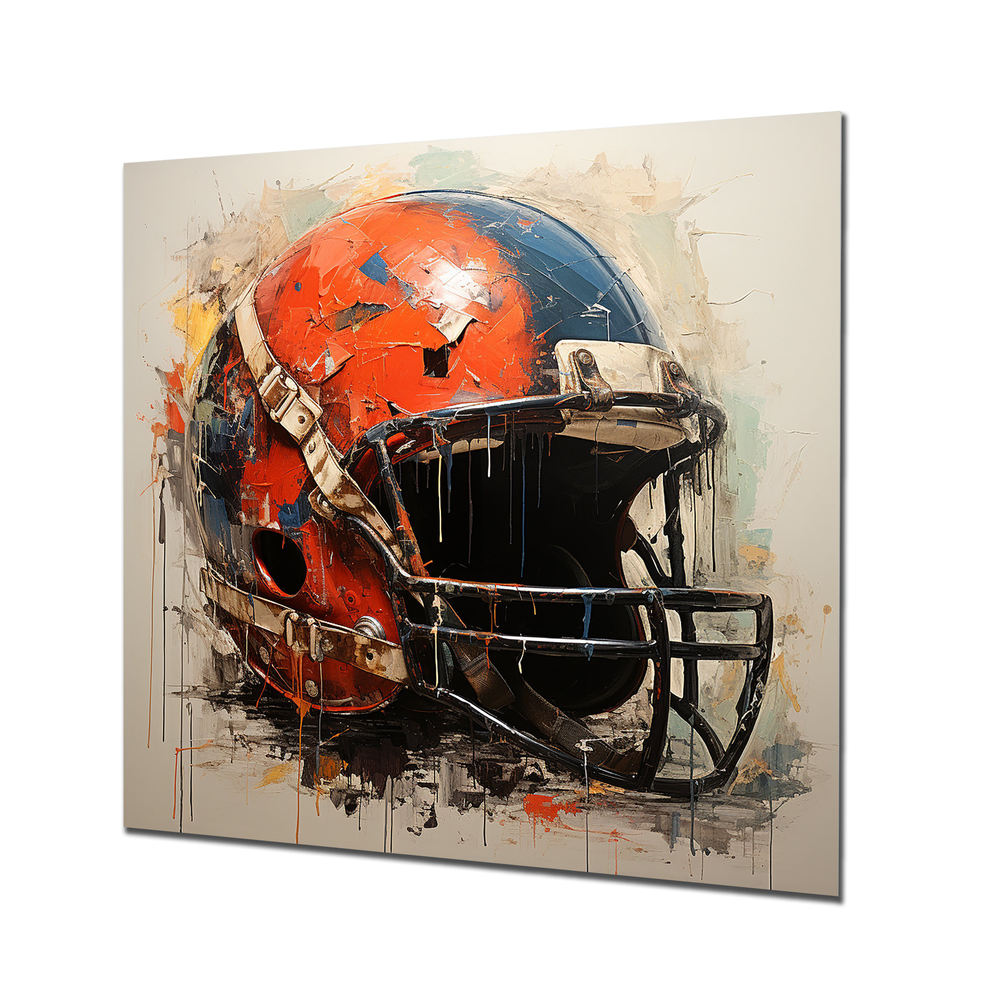 Williston Forge Minimalist Red Football Helmet II - Sport Football ...