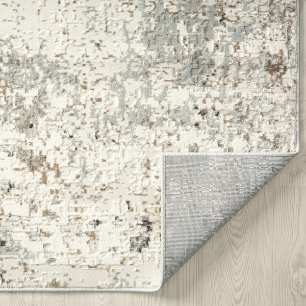 17 Stories Broshous Gray/Brown Rug & Reviews | Wayfair