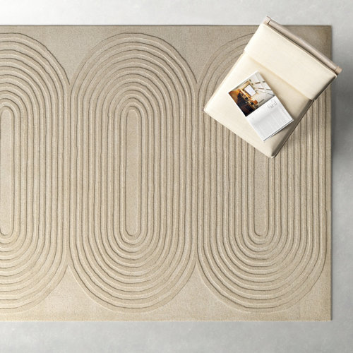 AllModern Tillie Hand Tufted Wool Solid Color Rug & Reviews | Wayfair