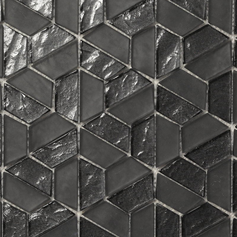 Encore Surfaces Samba 10.5" x 11.5" Glass Hexagon Mosaic Tile | Wayfair