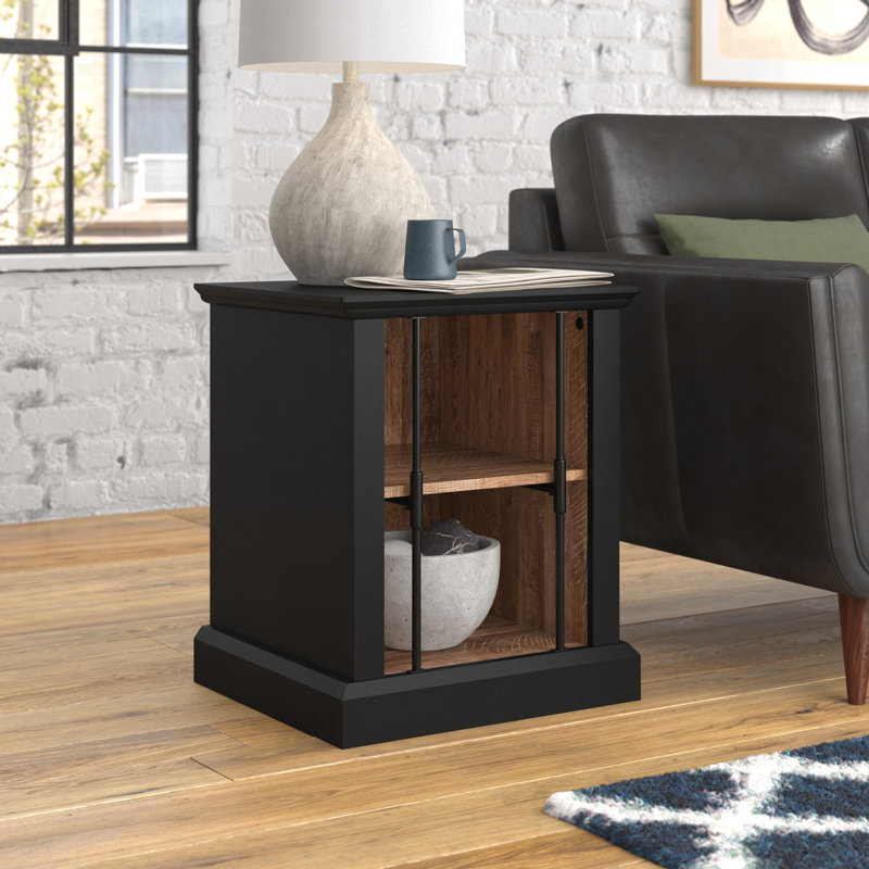 Trent Austin Design® Scarlett Two-Toned Rustic End Table With 2 Open ...