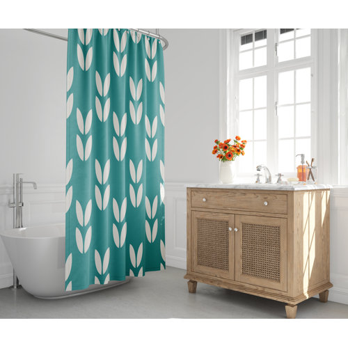 Teal Shower Curtains & Shower Liners You'll Love | Wayfair