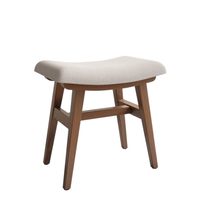 small solid wood stool
