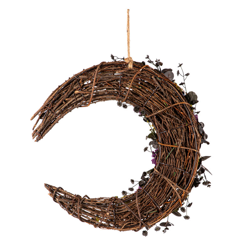 Bay Isle Home™ Rattan Moon Wall Hanger | Wayfair