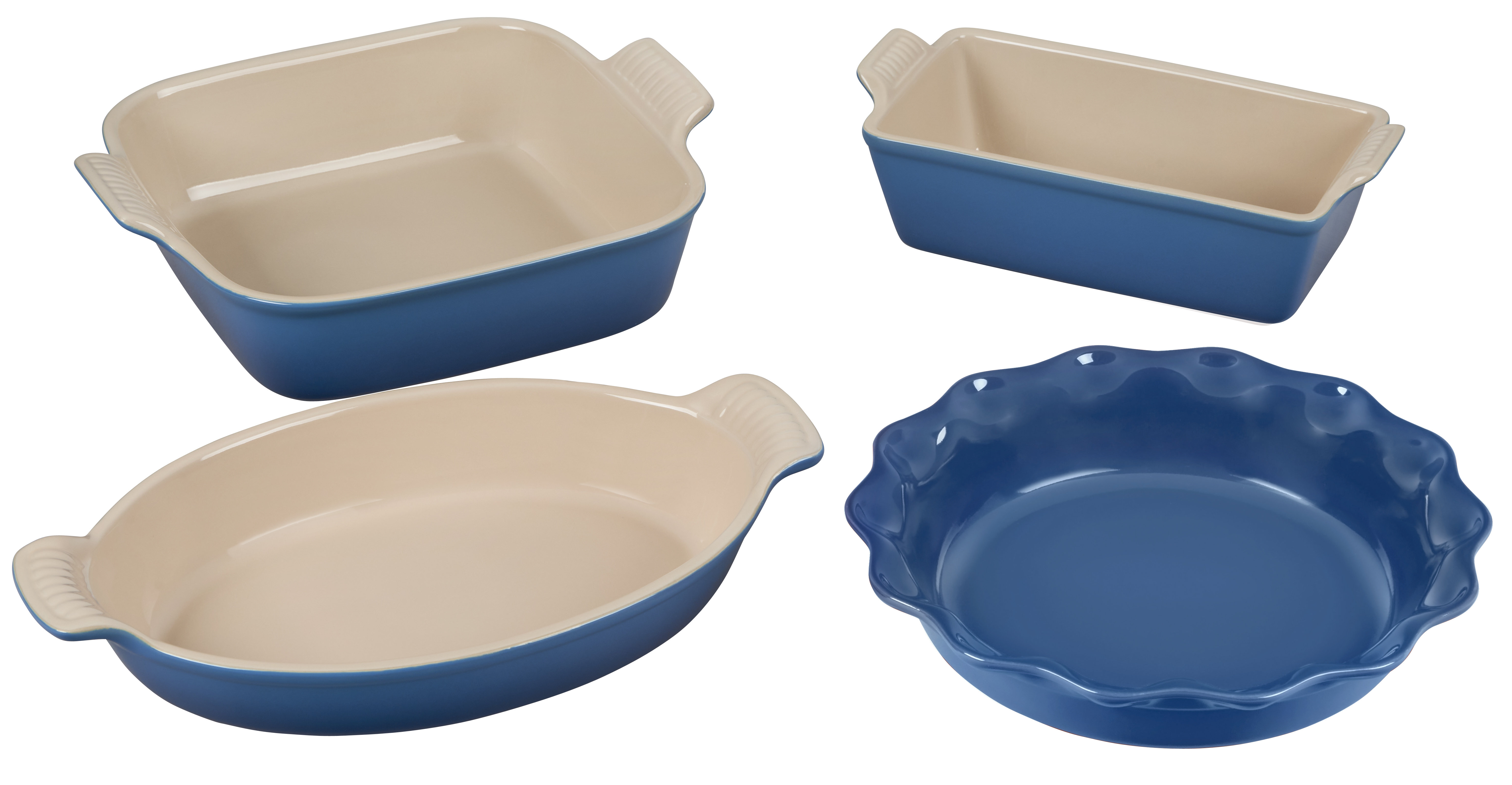 Le Creuset Heritage Stoneware 4 Piece Bakeware Set & Reviews | Wayfair