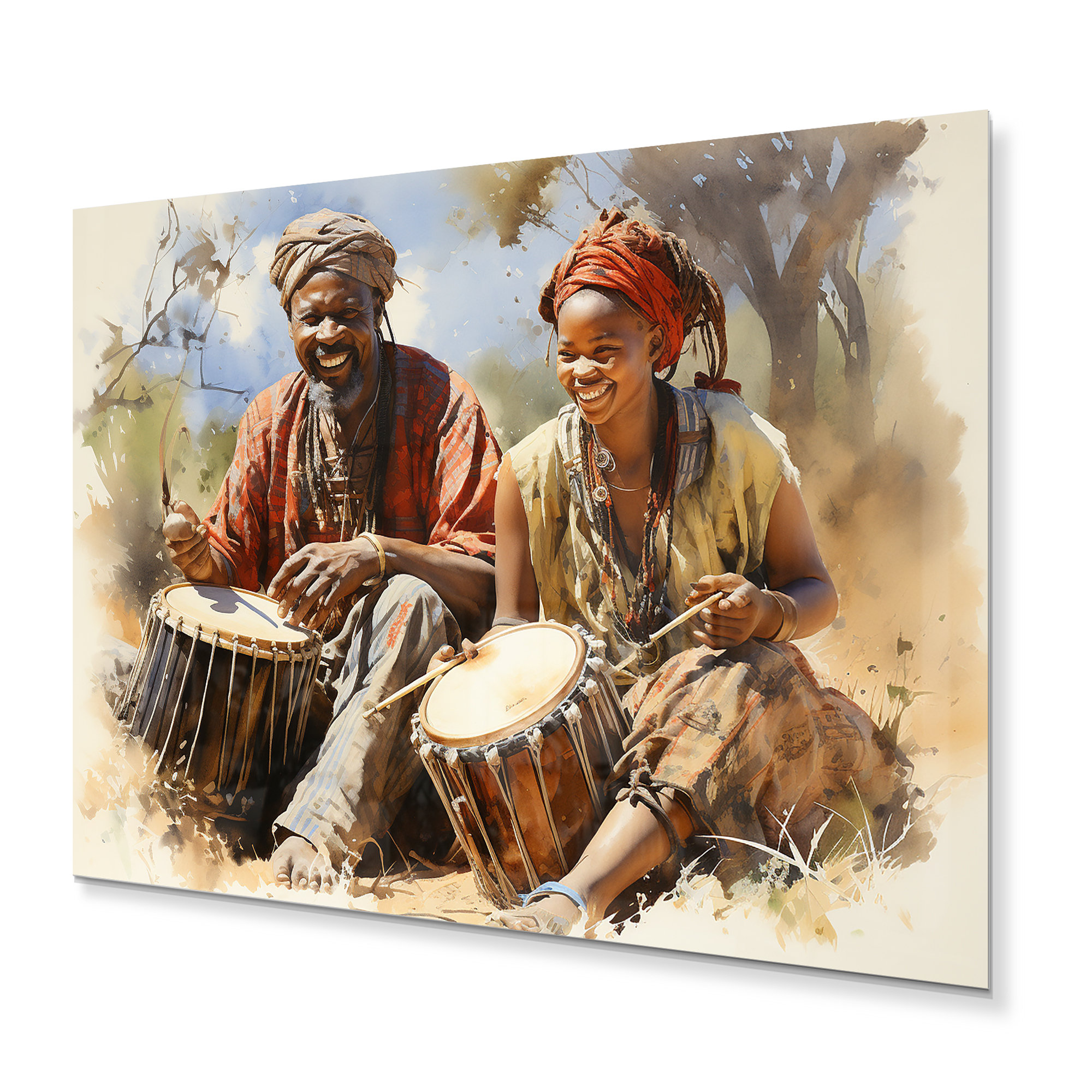 Canora Grey African Rhythmic Drums I - African Metal Wall Art - Wayfair ...