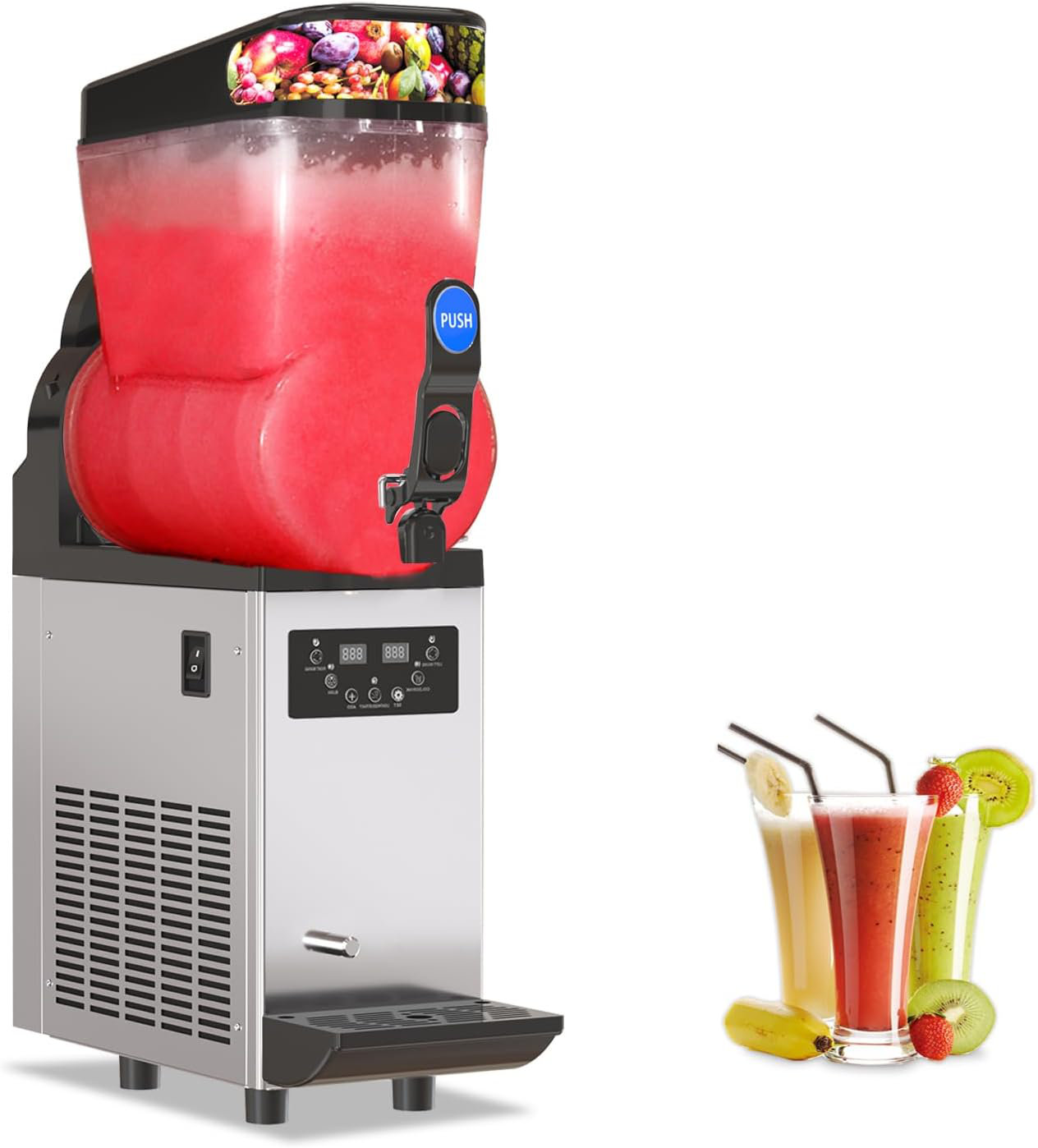 Jeremy cass 550W Countertop Snow Cone Maker, Stainless Steel Commercial ...
