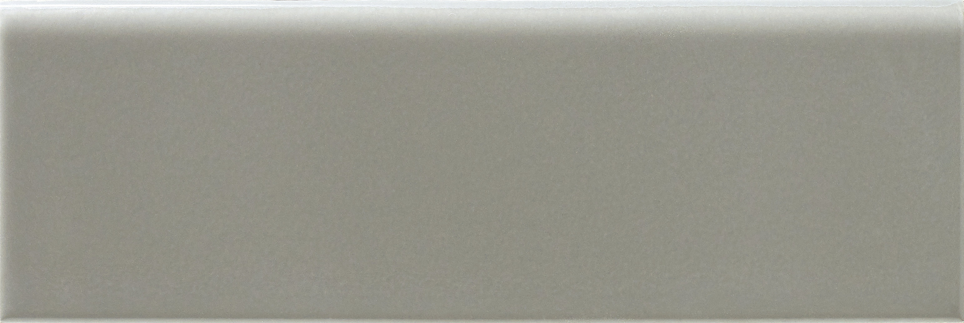 Walkon Tile Hudson 12" x 4 Ceramic Bullnose Trim in Gray Matte ...