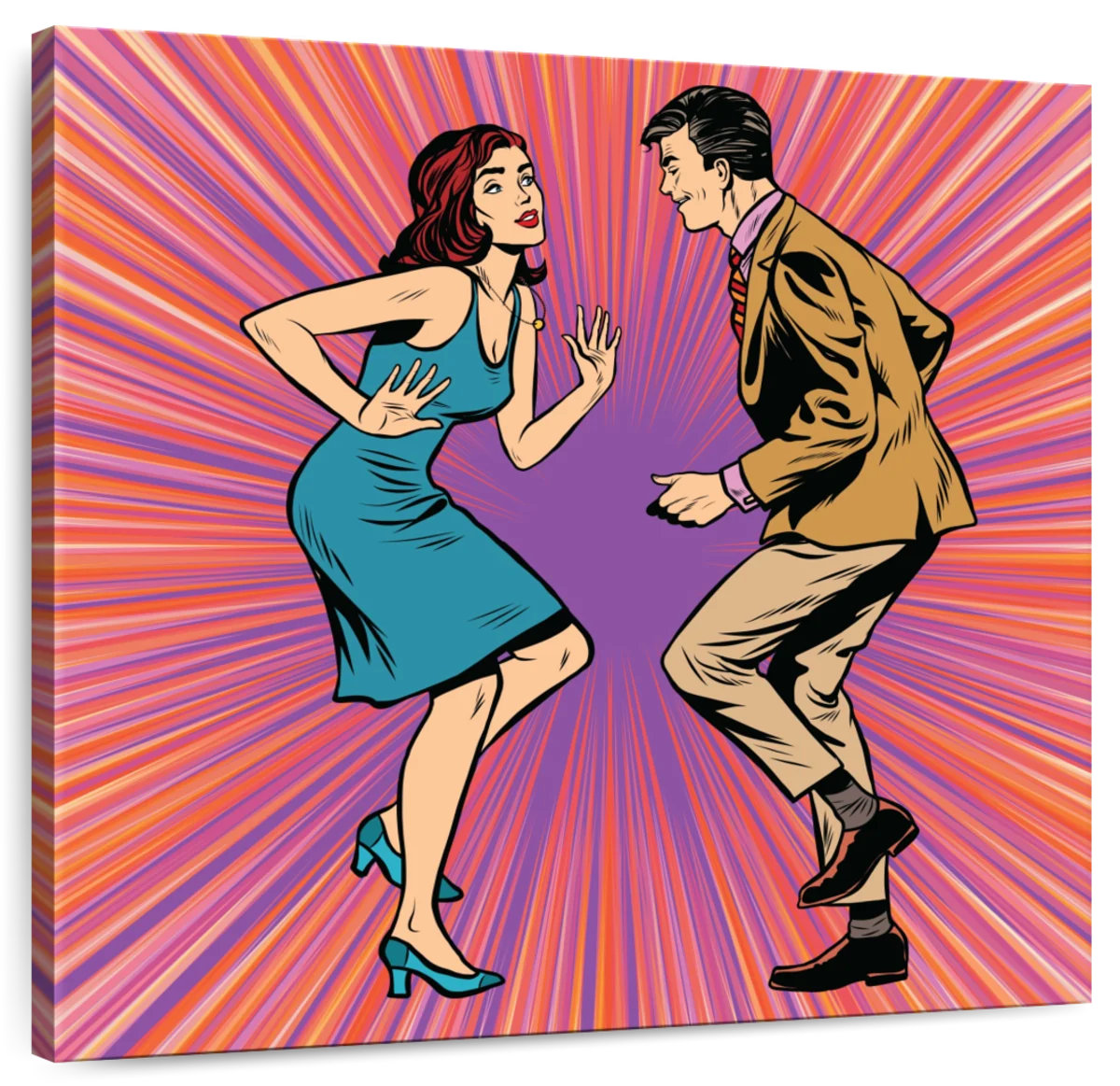 House of Hampton Enn Comic Couple Dancing - Wayfair Canada