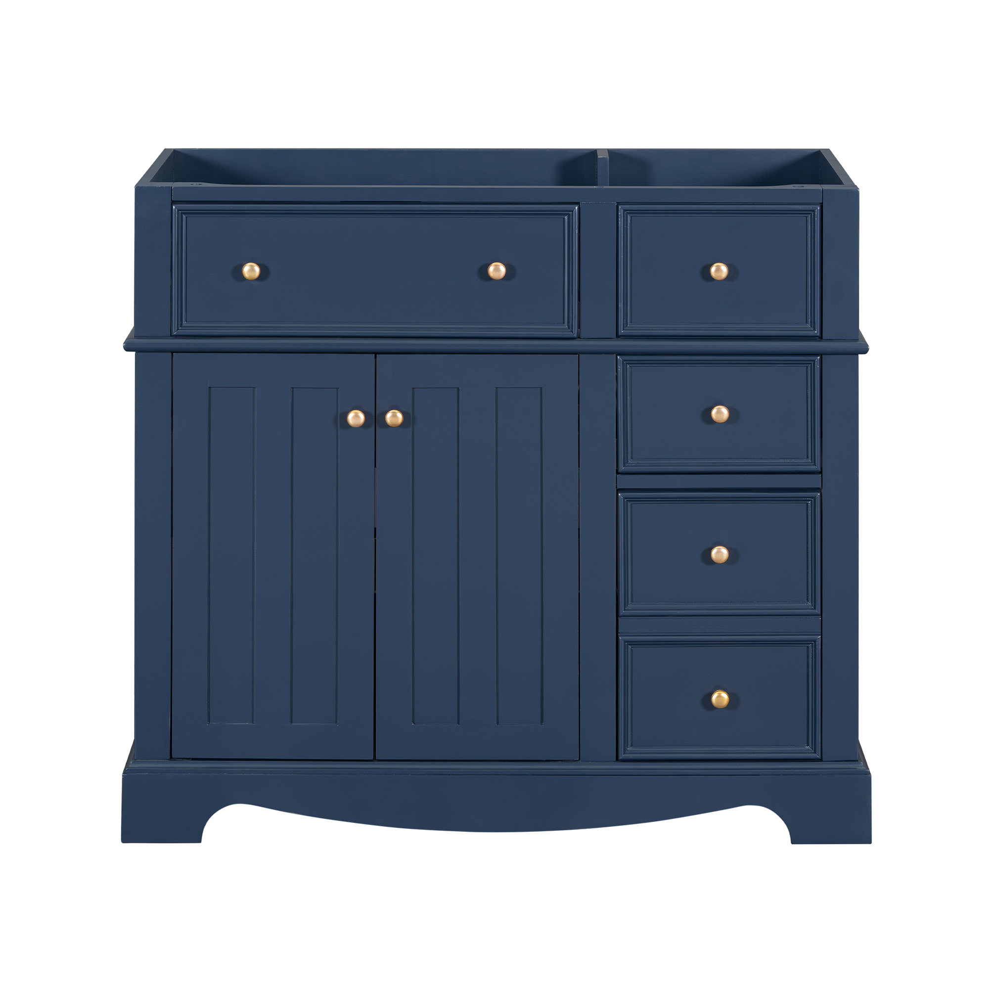 Fleur De Lis Living Bathroom Vanity Without Basin Sink, Solid Wood ...