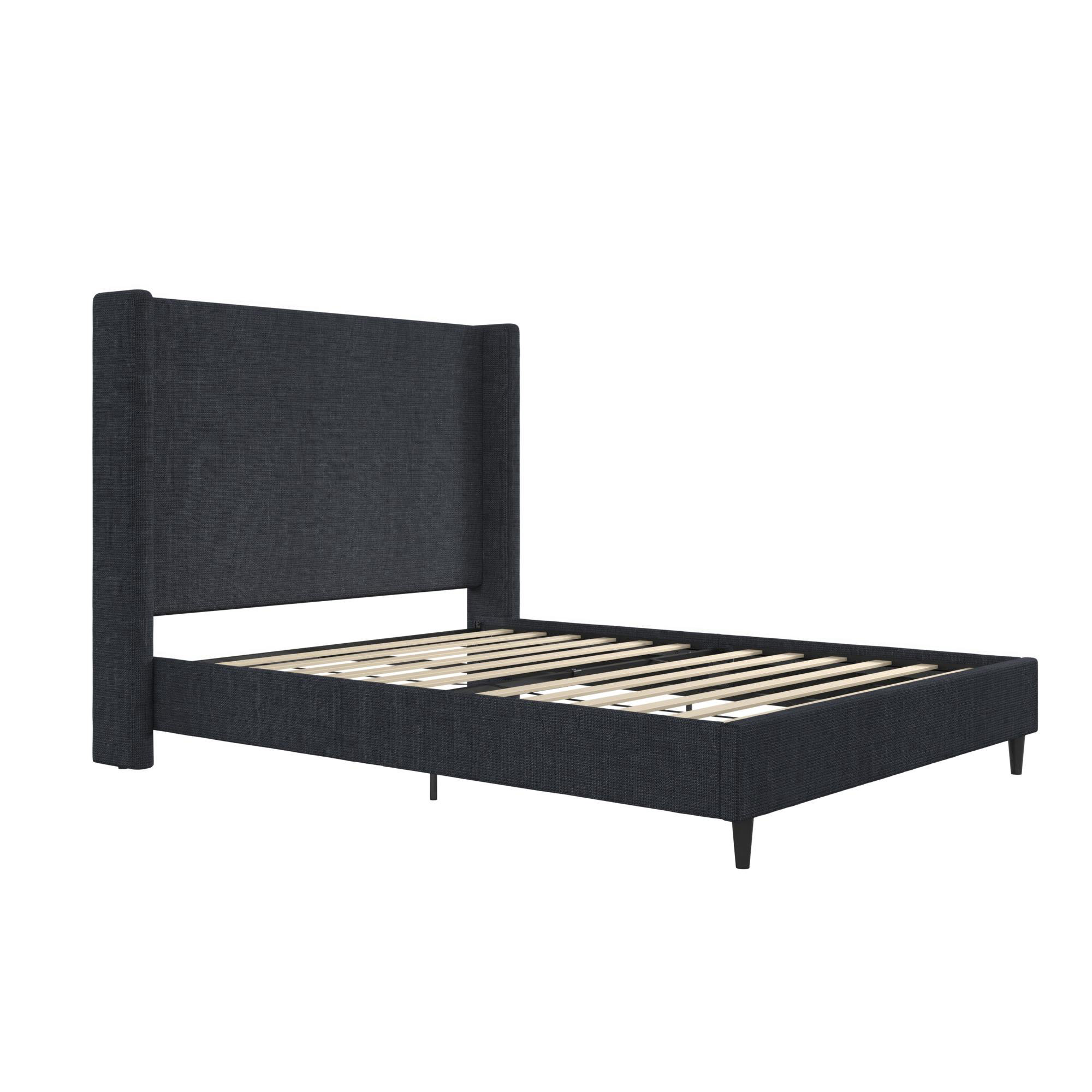 Wade Logan® Birzer Queen Upholstered Wingback Bed & Reviews | Wayfair