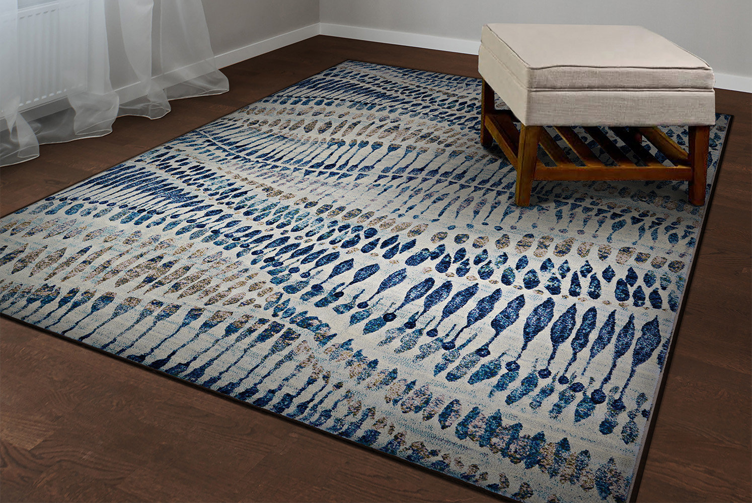 Dakota Fields Healdton Abstract Blue Area Rug & Reviews - Wayfair Canada