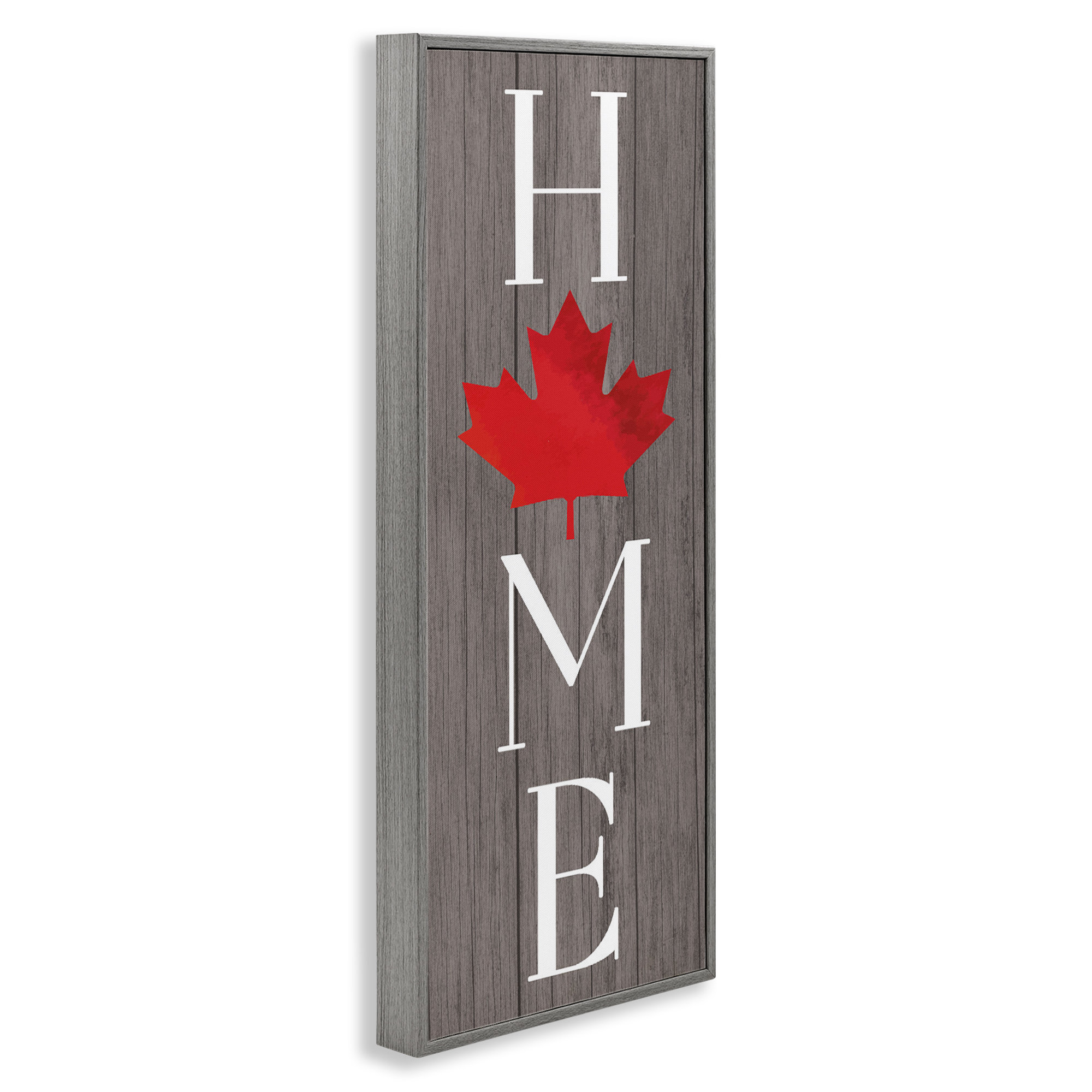 Ophelia & Co. Rustic Maple Leaf Home Framed Giclee, design by Lil' Rue ...