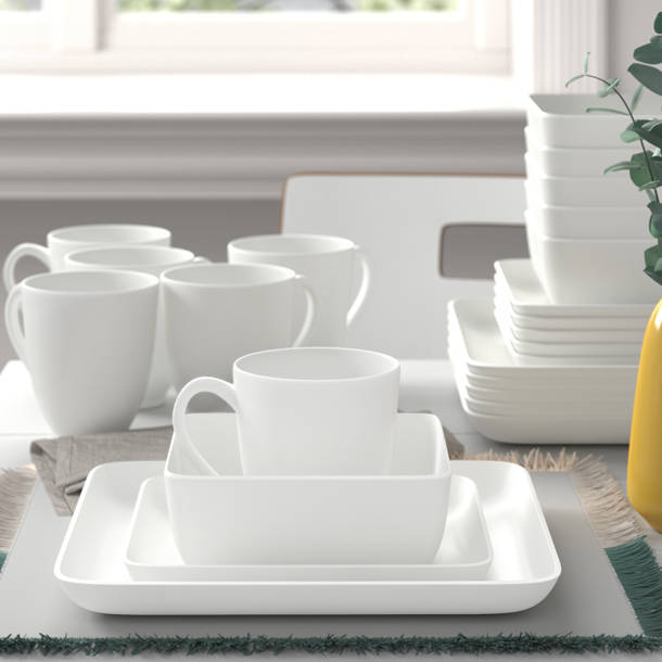 Stone Lain Grace 12-Piece Dinnerware Set Stoneware & Reviews | Wayfair